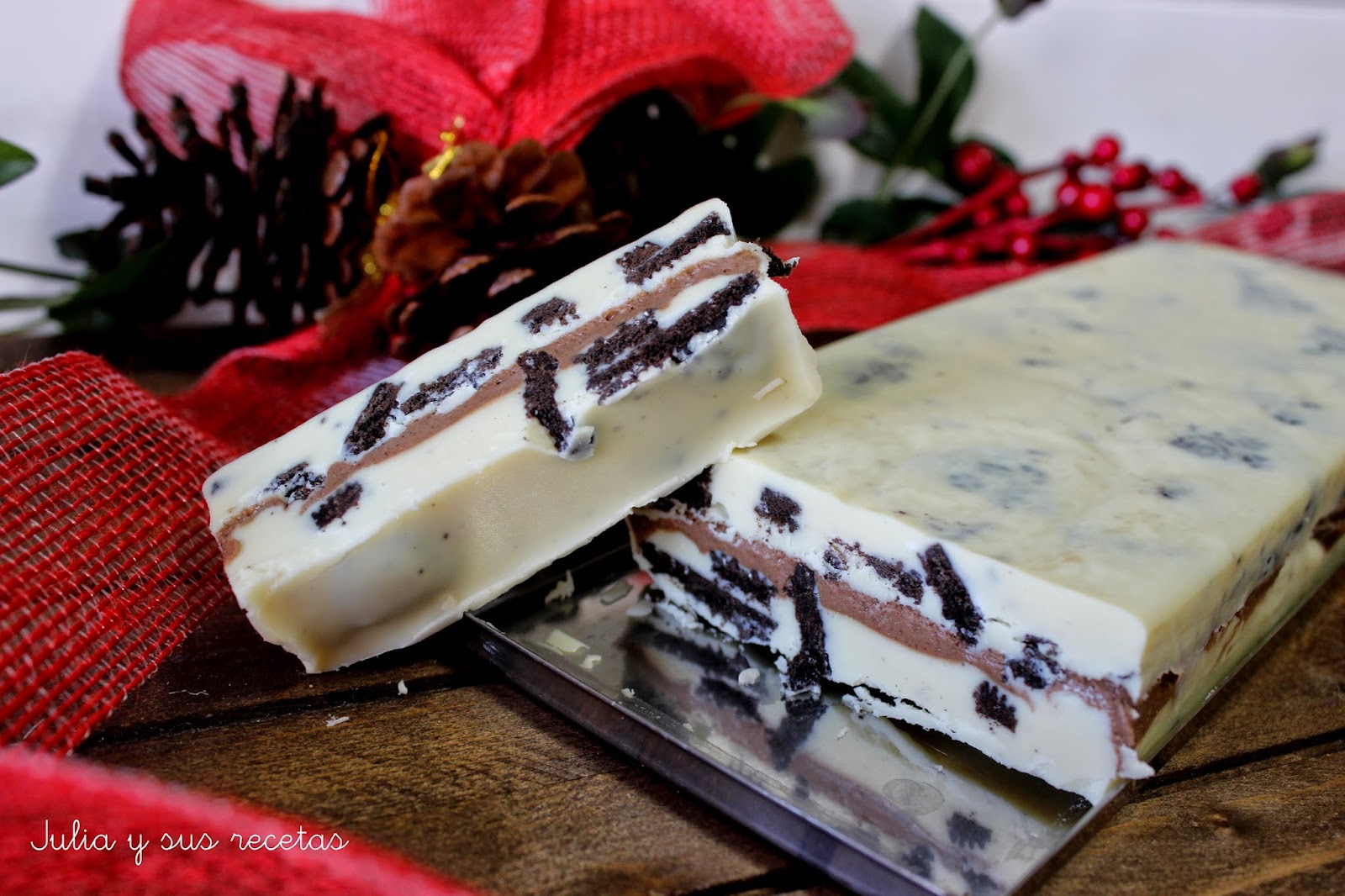 TURRÓN DE CHOCOLATE BLANCO CON GALLETAS OREO | Cocina