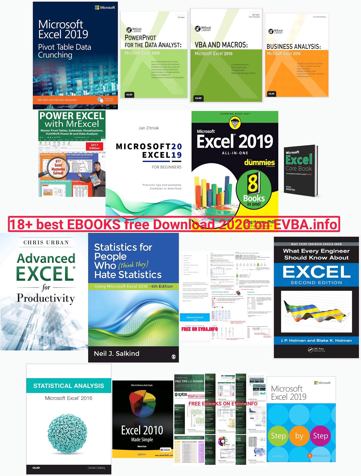 18 BEST EBOOKS EXCEL FREE DOWNLOAD 2020 ON KINGEXCEL.INFO - KING OF EXCEL