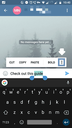 How To Add Hyperlink To Text in Telegram - Techrolet Tech Guides