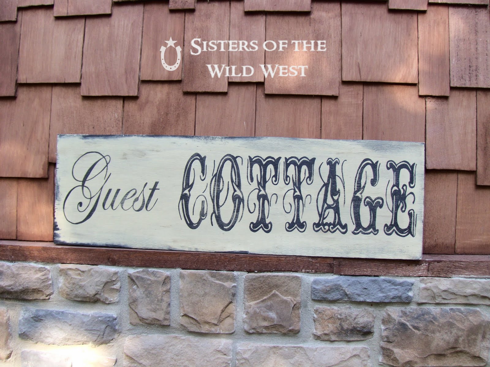 Pottery Barn Guest Cottage Knock Off Sign