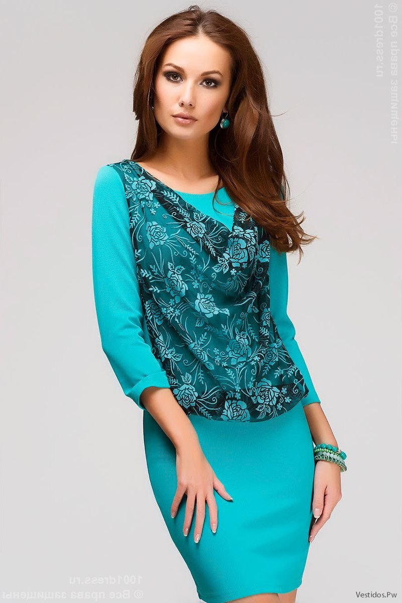 Vestidos Color Azul Turquesa Cortos