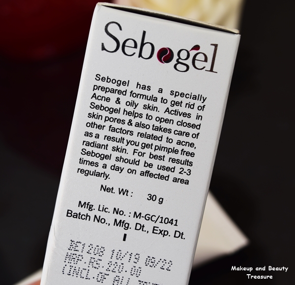 best makeup beauty mommy blog of india: Sebogel Salicylic acid and ...