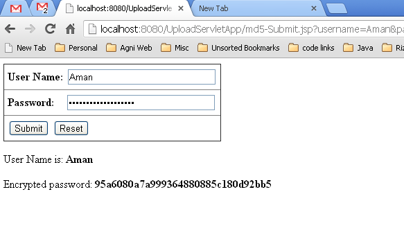RAMSIS-CODE: How to send MD5 encrypted password to Server in jsp