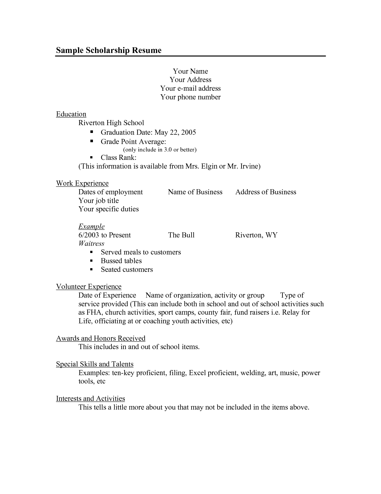 Contoh CV Untuk Beasiswa Kuliah Dalam Bahasa Inggris - KangDidik.com Contoh CV Untuk Beasiswa Kuliah Dalam Bahasa Inggris - KangDidik.com