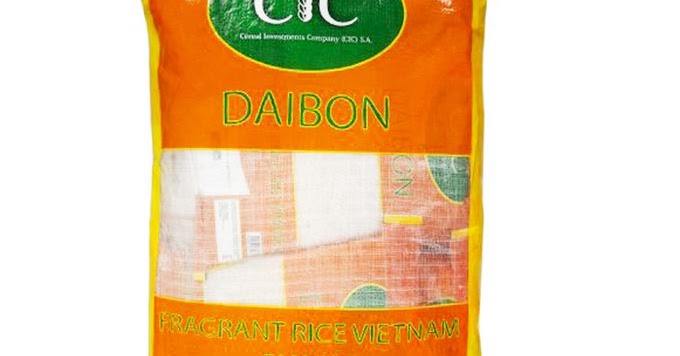 Daibon Viet Long Grain Fragrant Rice - 5kg x 5 by Cic - Grocery ...