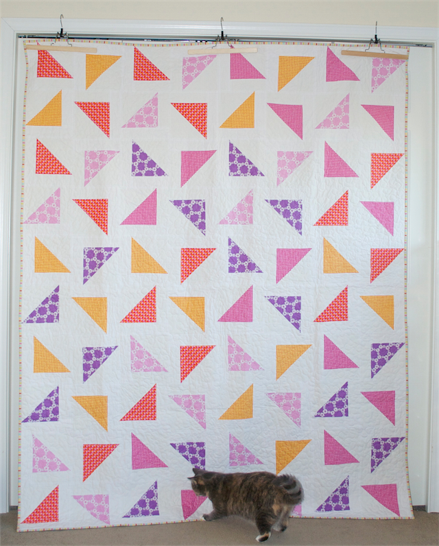 Let's begin sewing...: Falling Triangles Quilt - I