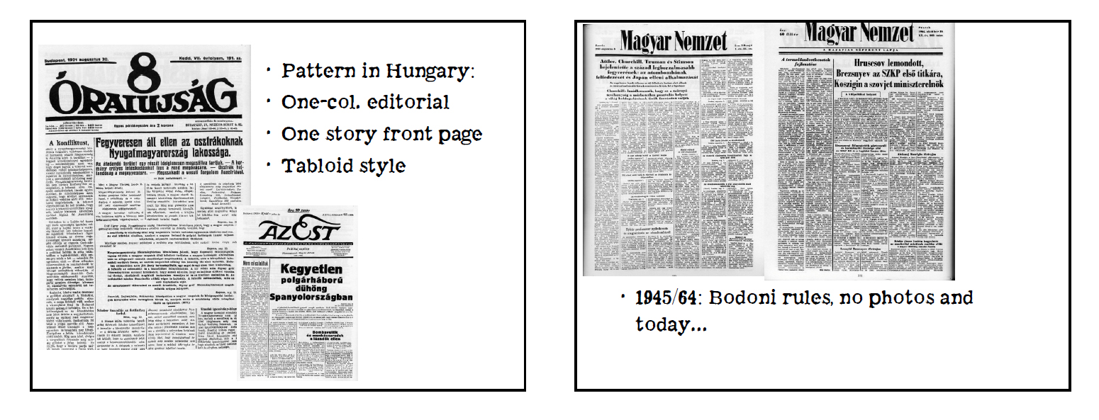 Reflect Newspaper Work: Newspaper Design History - Up To 1940's