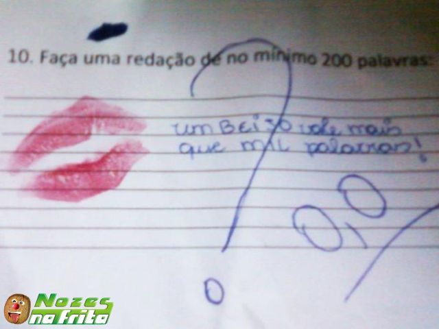 O Blog de Redação: REDAÇÕES NOTA ZERO!