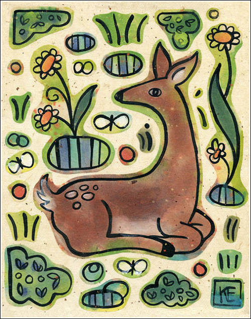 My Owl Barn: Kate Endle's New Ink Collage Series