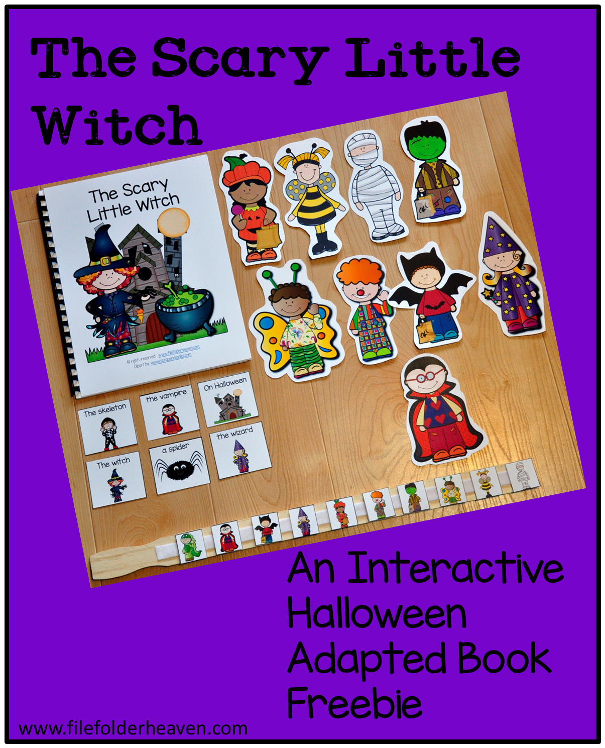File Folder Heaven Blog: "The Scary Little Witch" Halloween Freebie