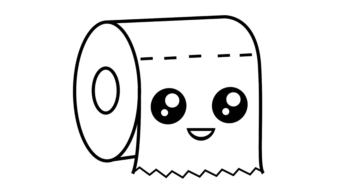 HOW TO DRAW A CUTE TISSUE, STEP BY STEP