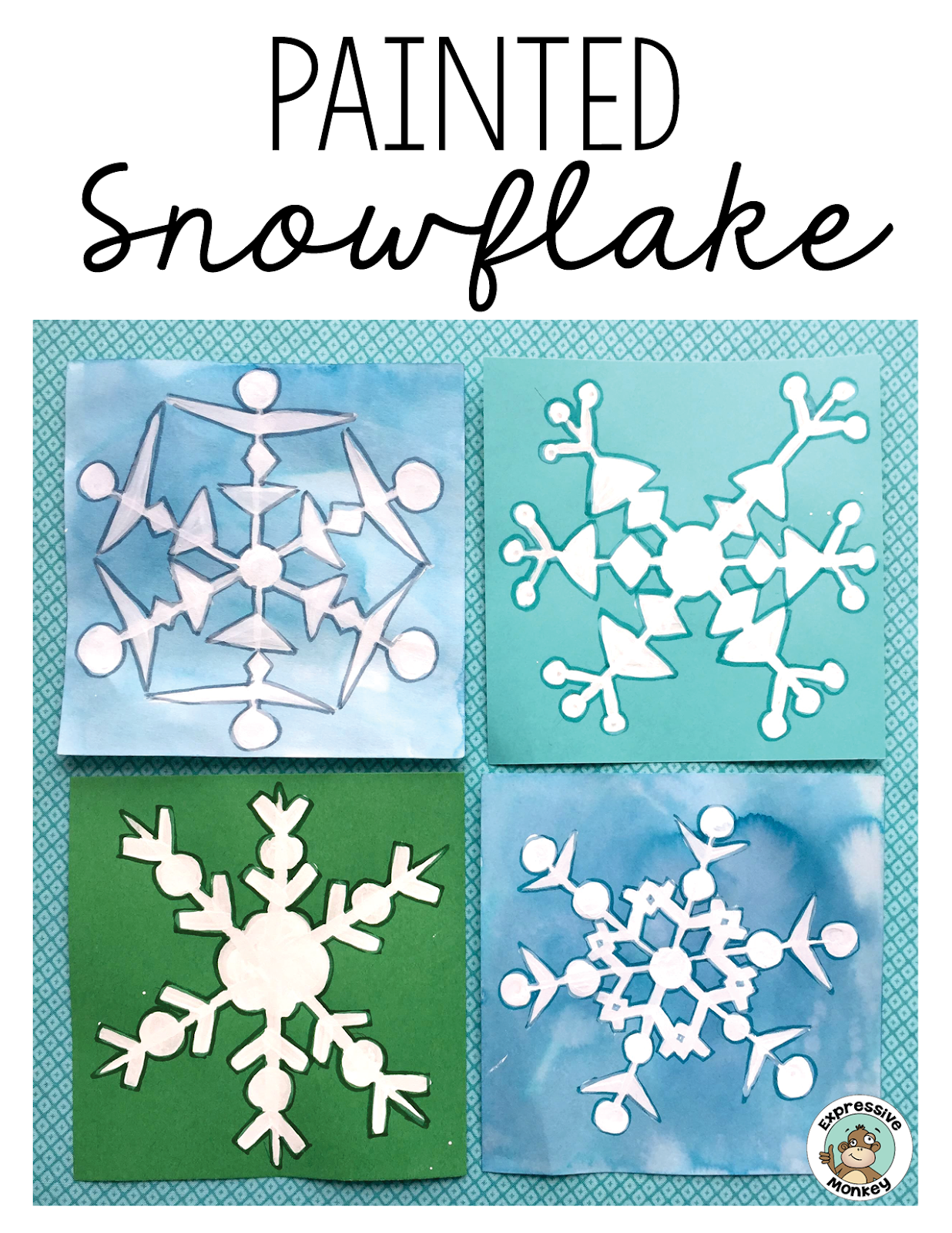 Snowflake Drawing: 3 Easy Art Technique Ideas - Expressive Monkey