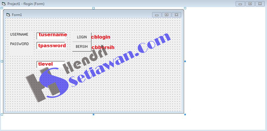 Cara Membuat Login Hak Akses Admin dan User Pada VB6 Database ... Cara Membuat Login Hak Akses Admin dan User Pada VB6 Database ...