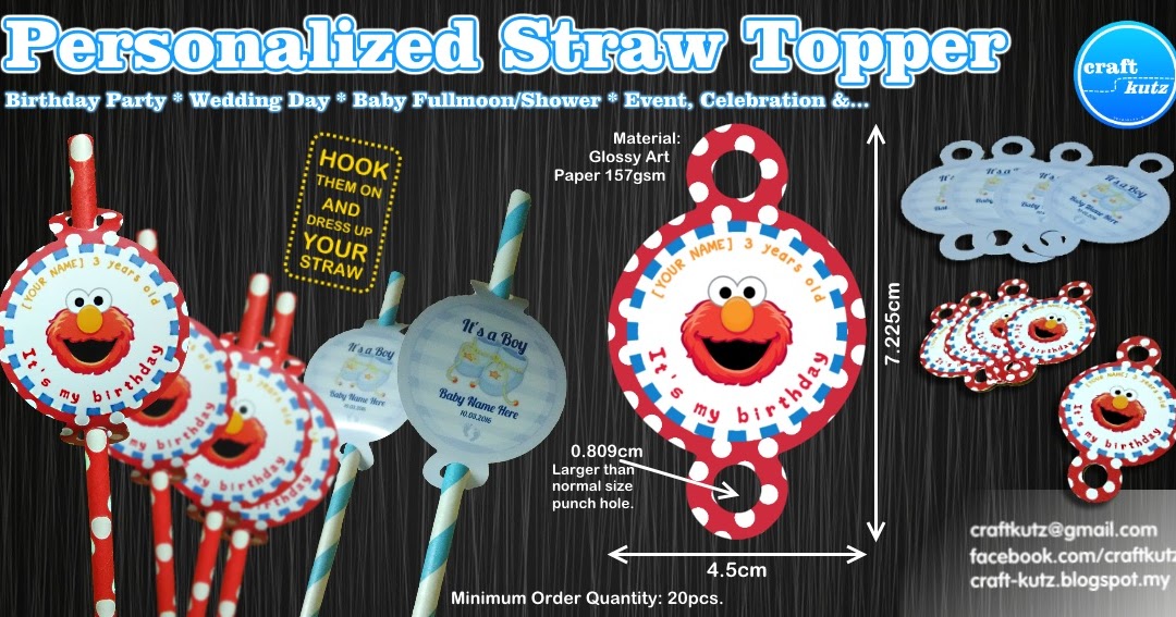 Straw Topper ~ Craft Kutz