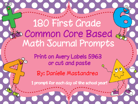 Krazee 4 Kindergarten: 180 Kindergarten Math Journal Prompts- Common ...