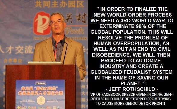 Havaintoja Uudesta Maailmanjärjestyksestä: Jeff Rothschild: Tarvitsemme ...