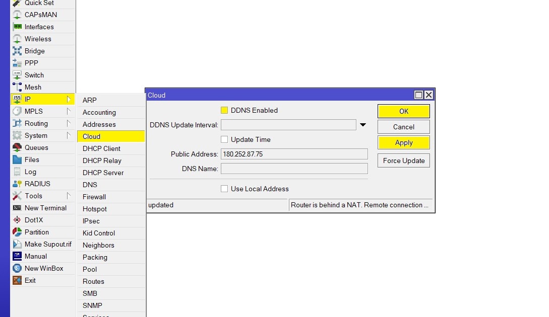 Remote MikroTik dan Perangkat dari jarak jauh jika tidak ada ip public ...