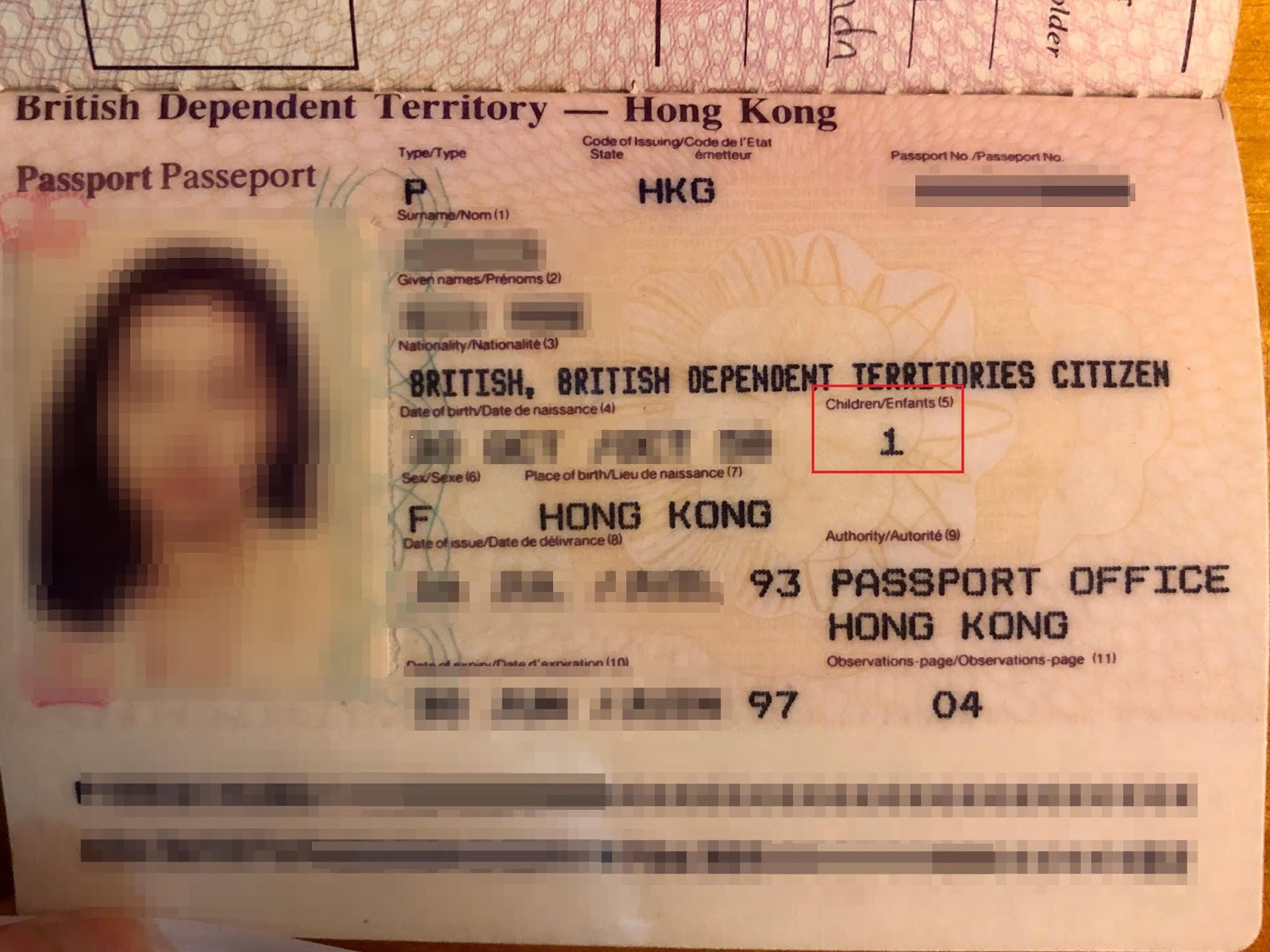 IT Guy HK Blog: Included Child 續領 BNO