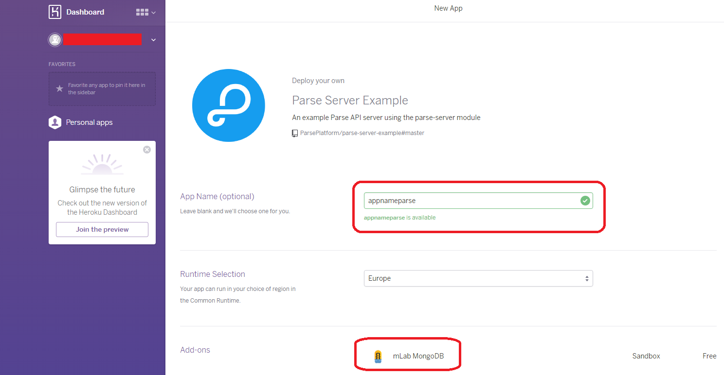 Deploying a PARSE server to Heroku