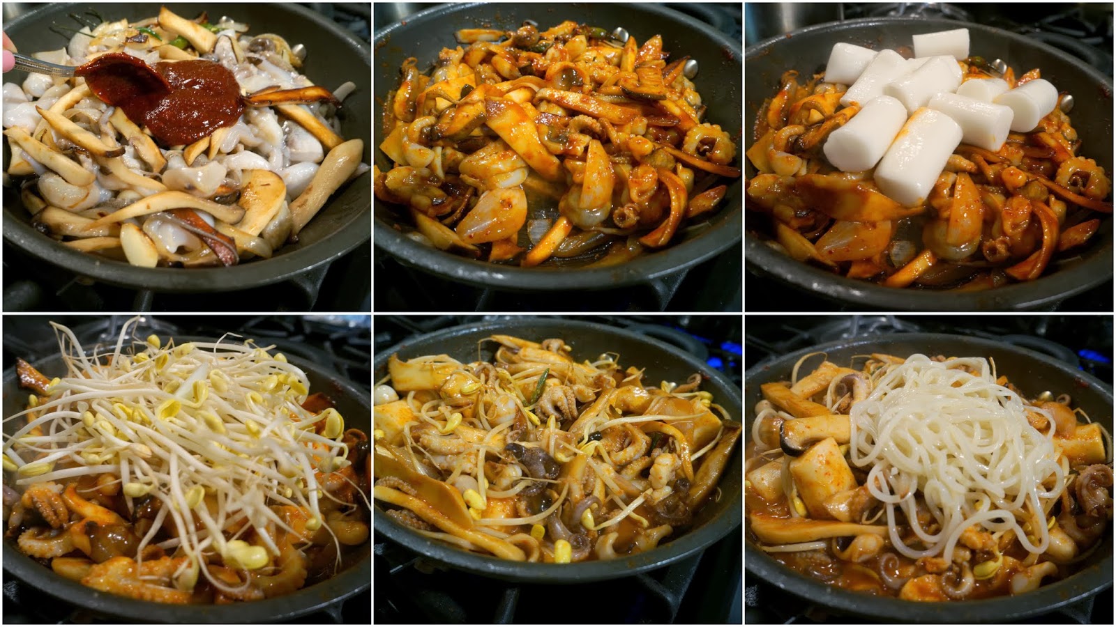 Spicy Octopus Stir Fry (2) | Nakji Bokkeum (낙지볶음)