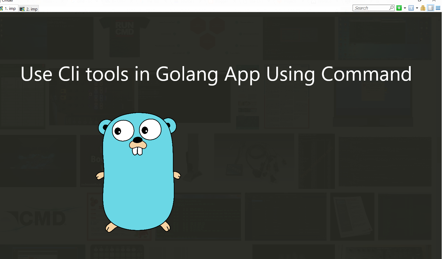 Use Cli based Utilties and application with golang