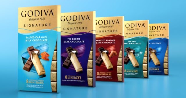 Godiva Introduces New Signature Mini Chocolate Bars
