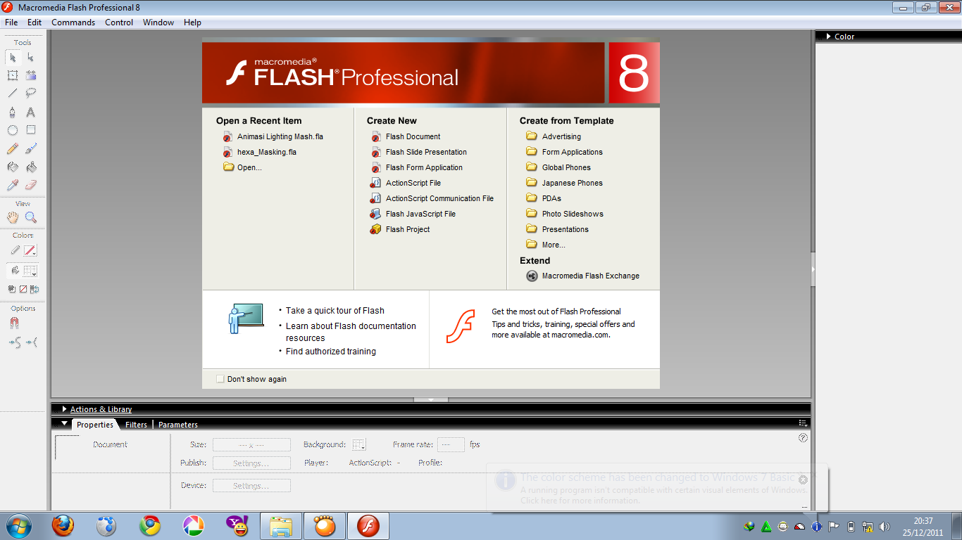 Tutorial Macromedia Flash "Exit Effect" ~ Afri Zulkarnain