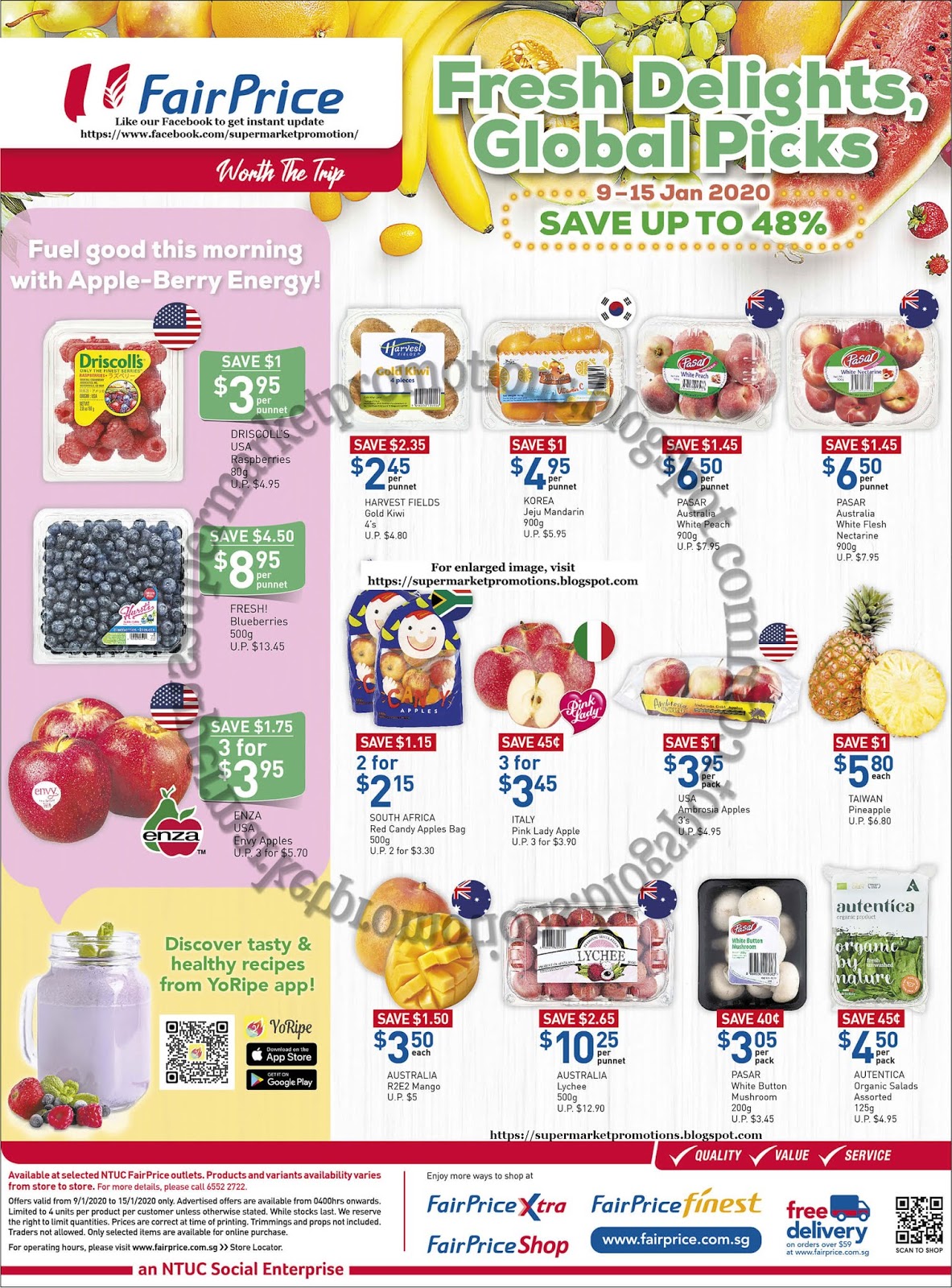 NTUC FairPrice Fruits Promotion 09 - 15 January 2020 ~ Supermarket ...