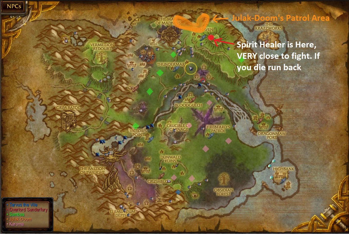 WoW Rare Spawns: 2011