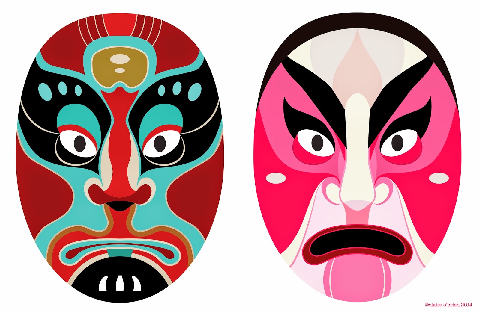Mini update…Chinese Opera! - Claire O'Brien Illustration