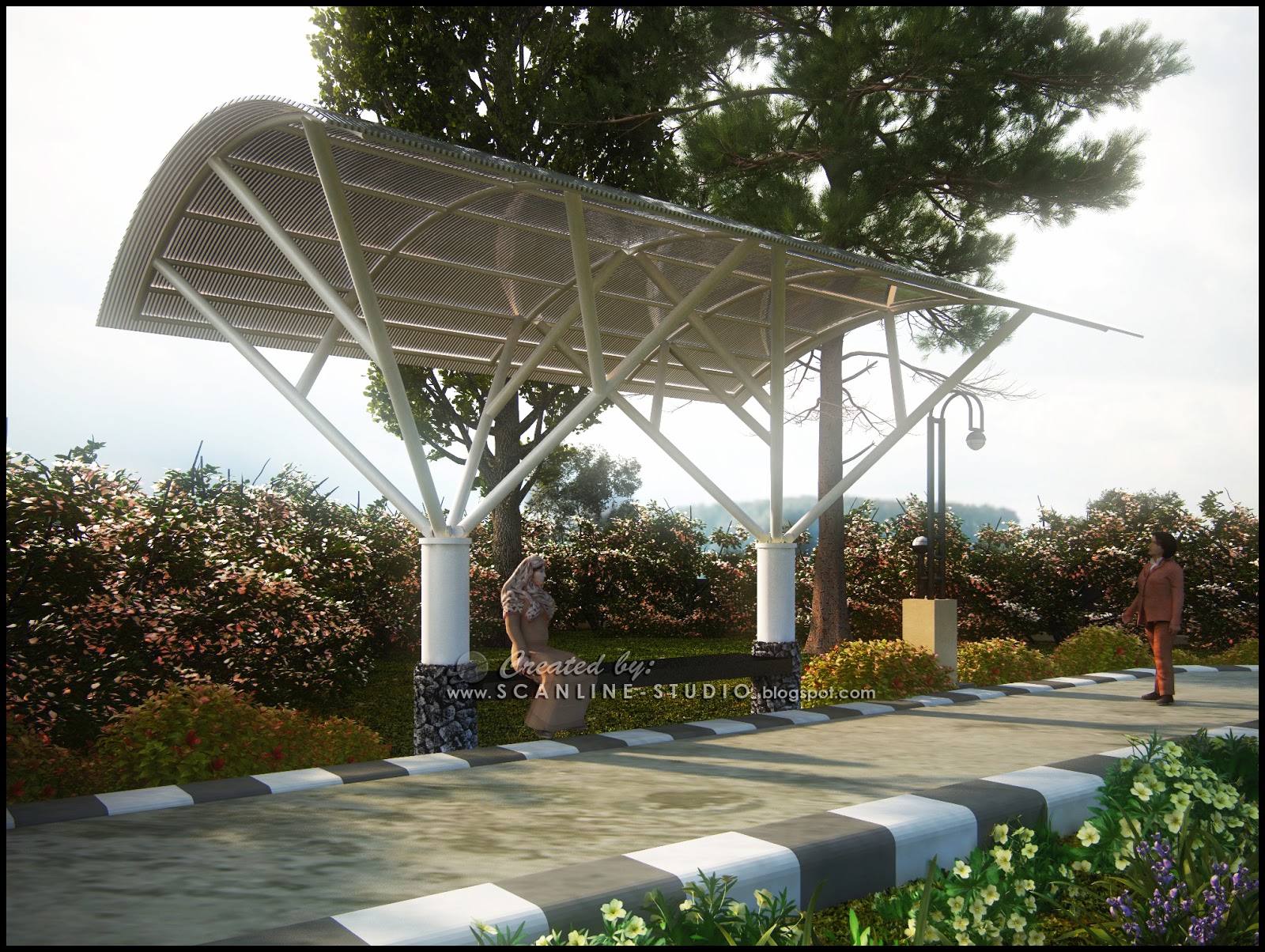 Scanline Art Gallery: DESAIN TAMAN RTH GUNUNG KIDUL