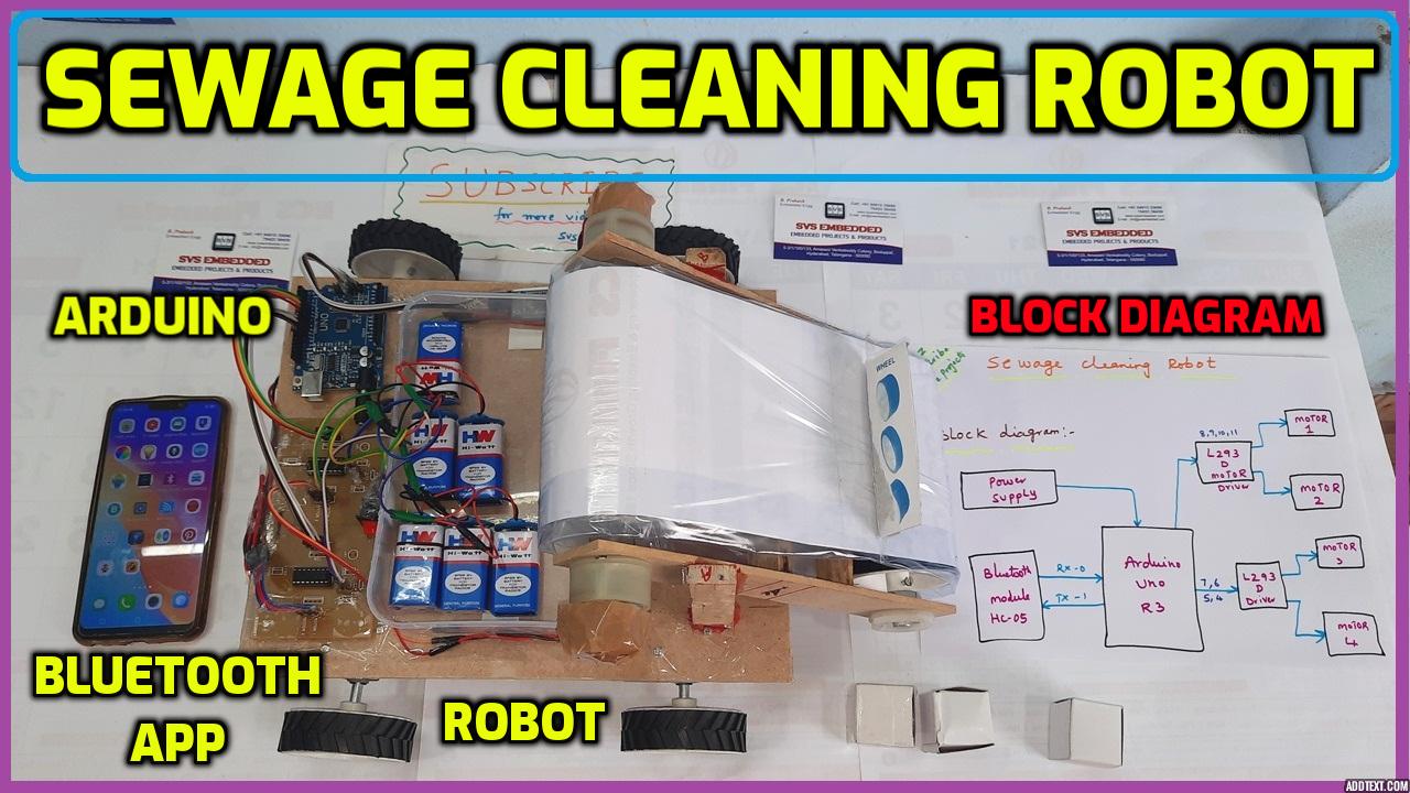 SVSEMBEDDED , 9491535690, 7842358459: Sewage Cleaning Robot - Drainage ...