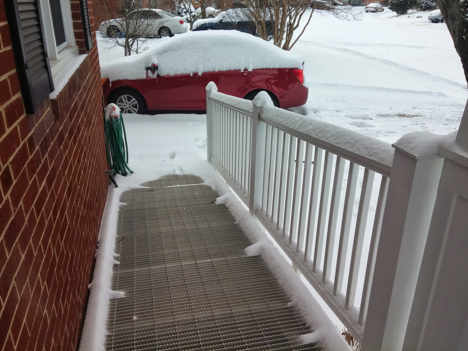 Wheelchair Ramp to Porch With Metal Grating: My Wheelchair Ramp