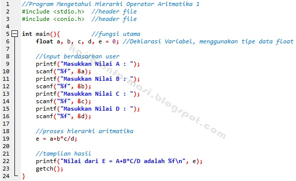 Hierarki Operator Aritmatika pada C++ | Kajian Informasi Hierarki Operator Aritmatika pada C++ | Kajian Informasi