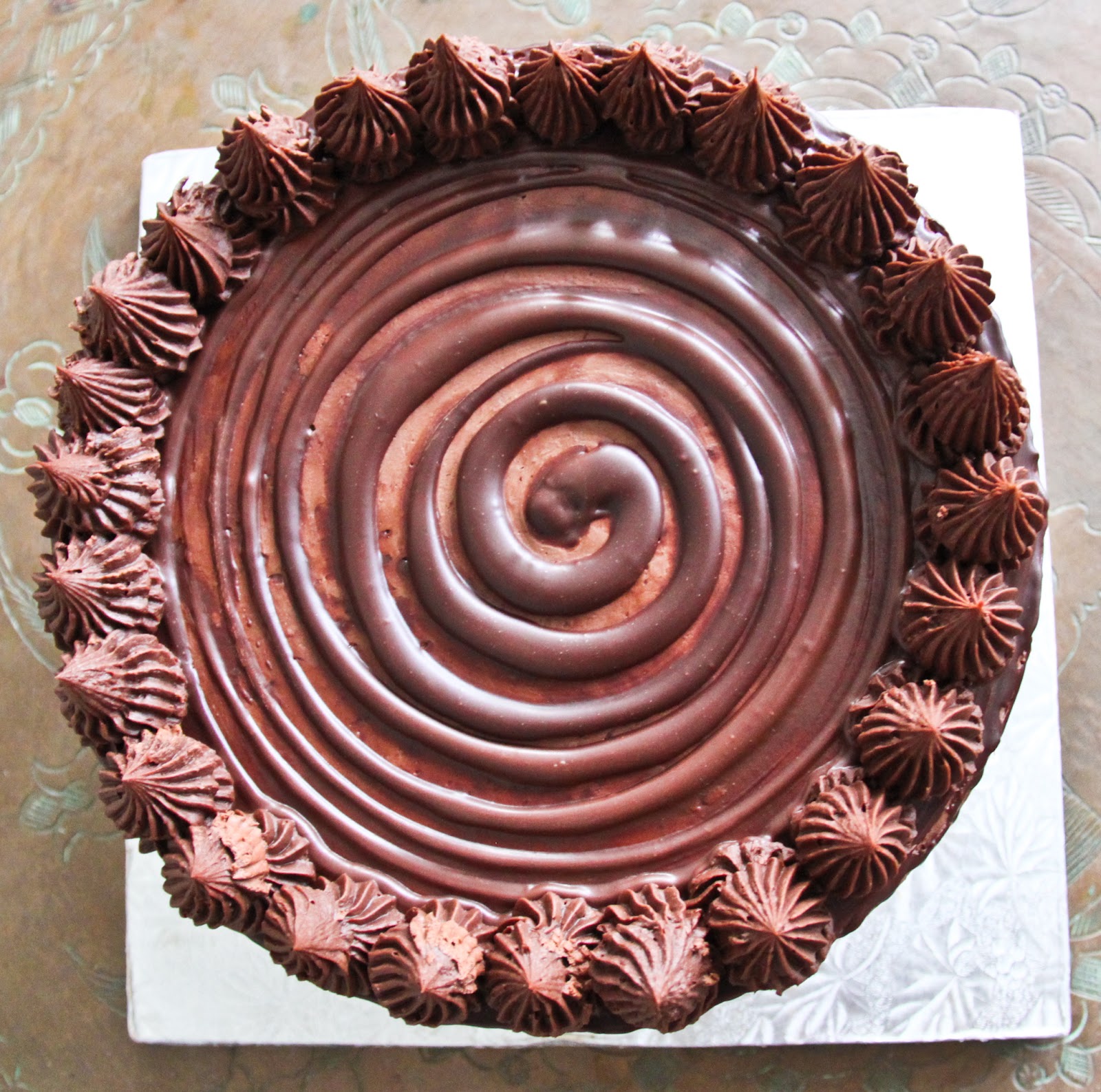 Triple chocolate cake