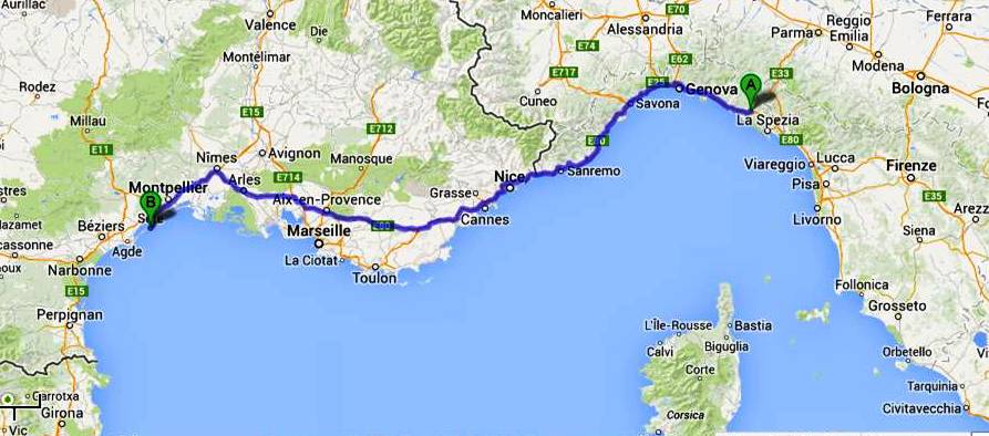 Europa 2013 Guillermo&Sonia: Día 21 (8 de Agosto) COSTA AZUL