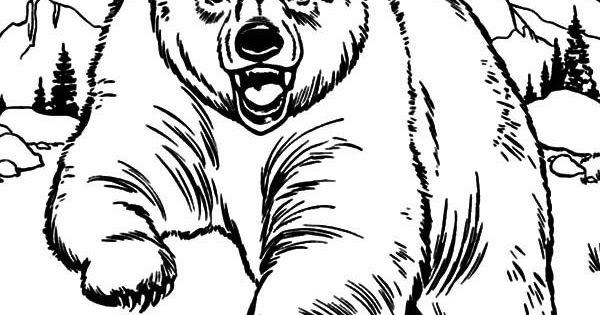 Grizzly Bear Coloring Pages | Coloring Books