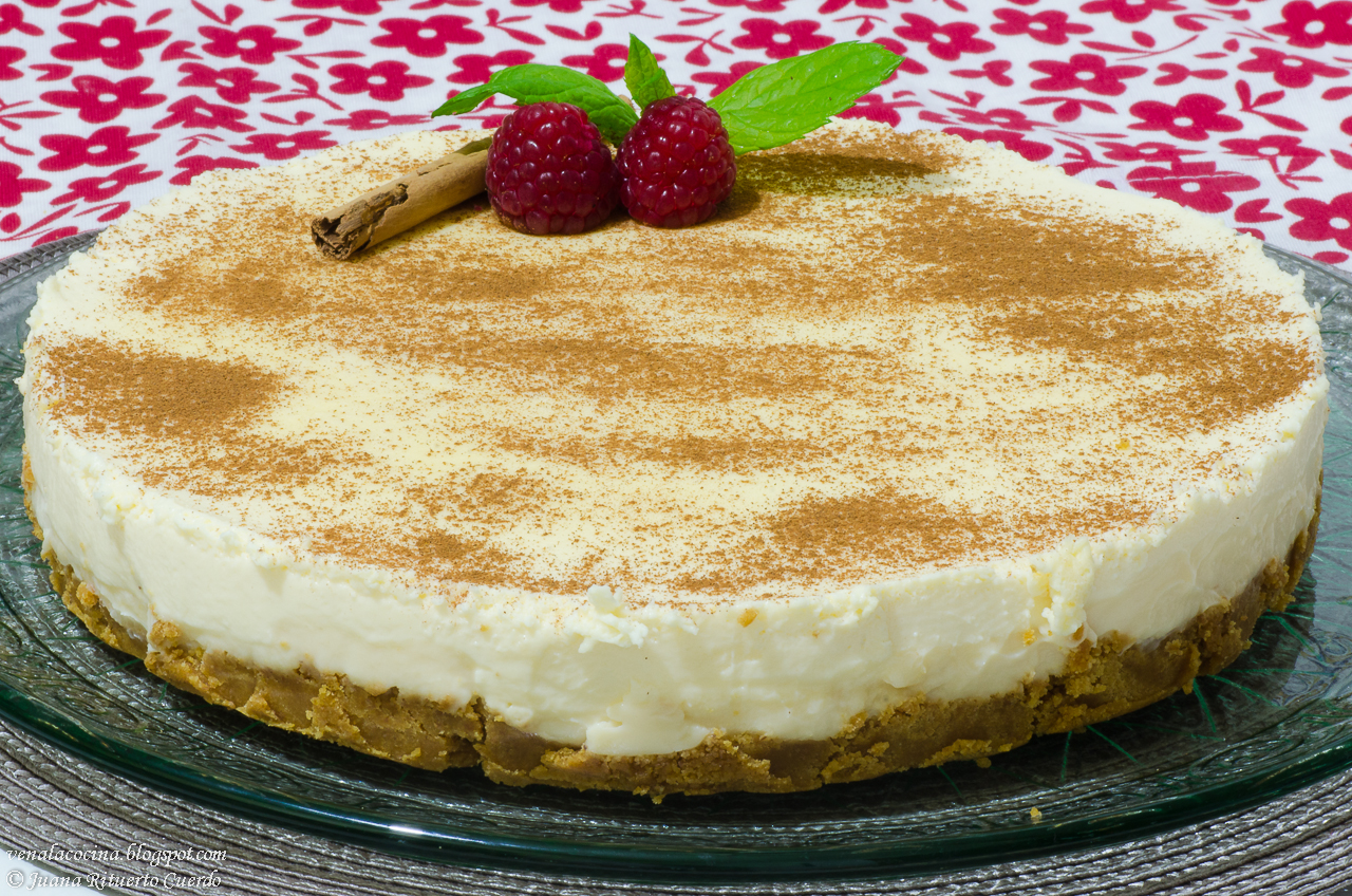Tarta de crema y queso