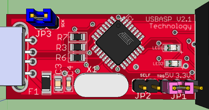 USBASP V2.1: Programador USB para controladores Atmel AVR ~ A_APL