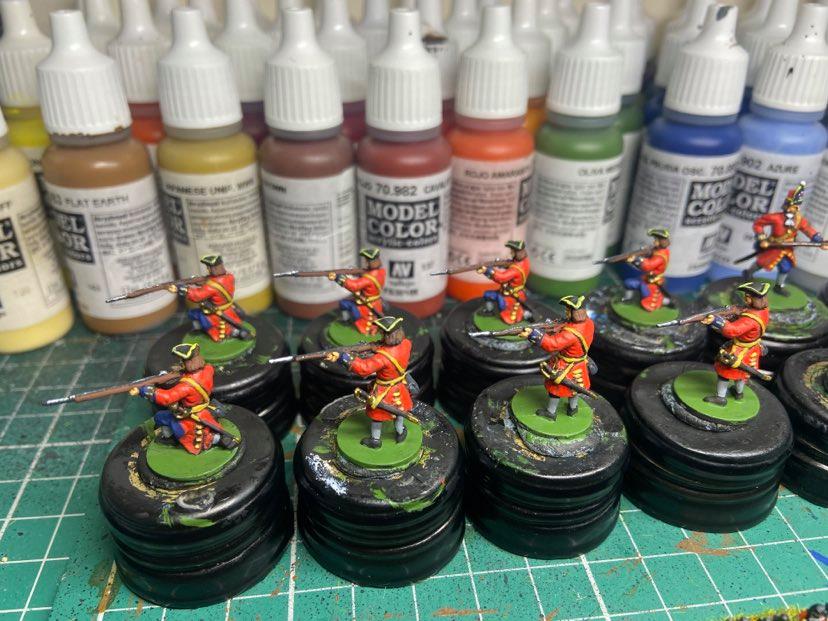 A figure painting therapy project.: 1st Regiment of Foot Guards.