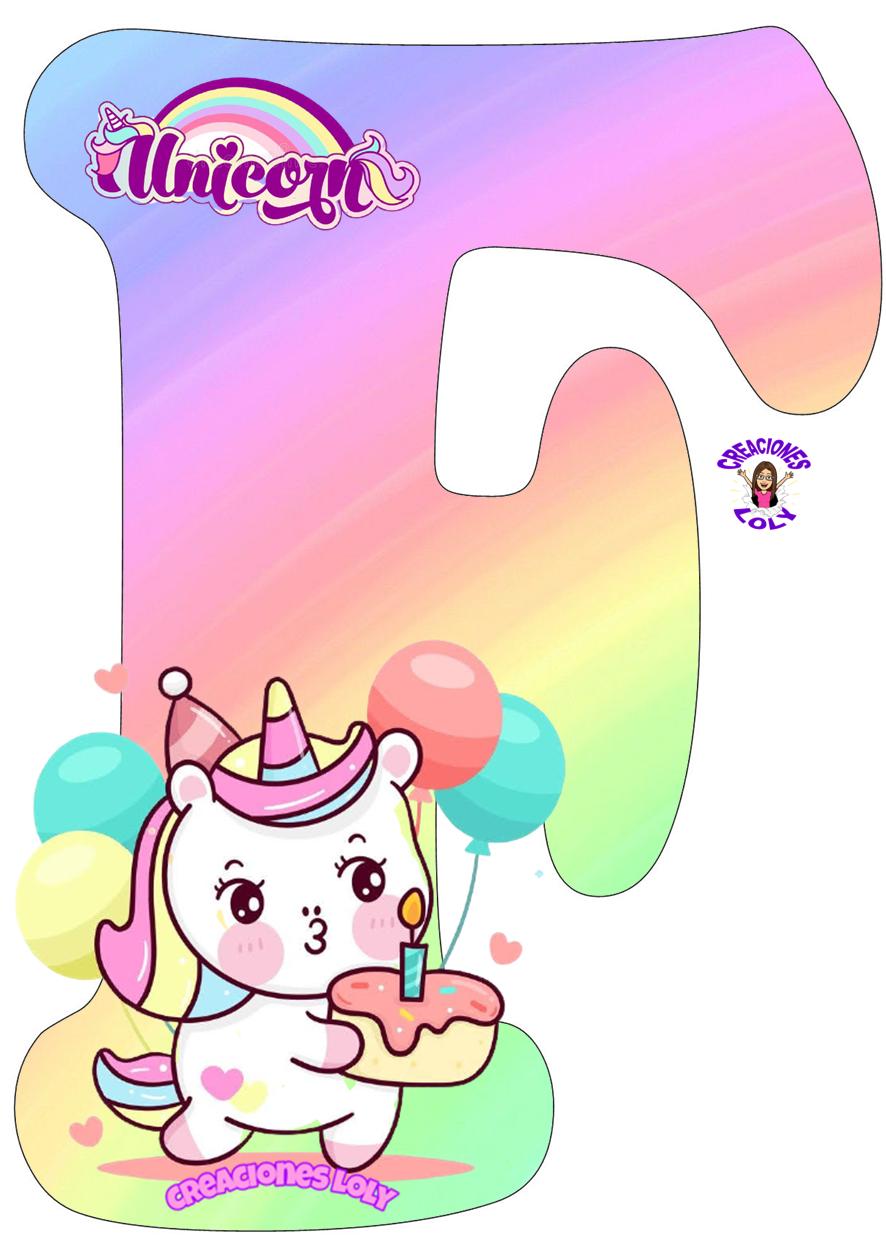 Creaciones Loly: ABECEDARIO UNICORNIO BEBE