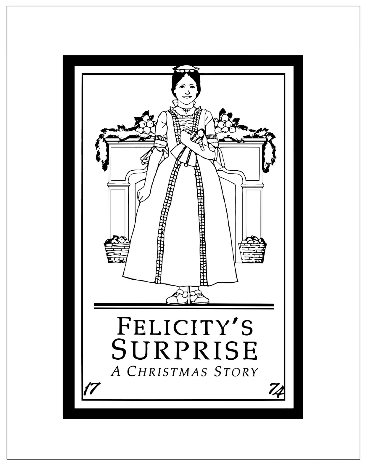 My Cup Overflows: American Girl Coloring Pages: Felicity