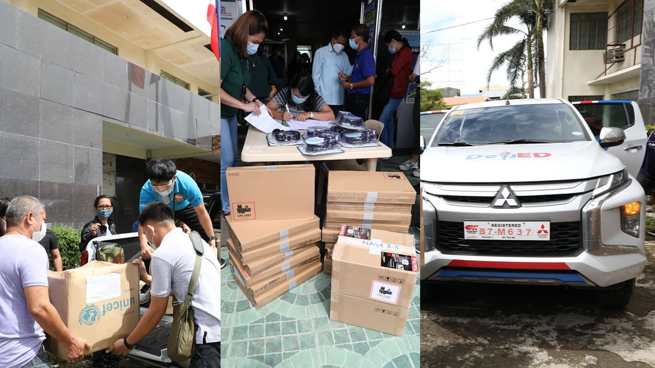 DepEd gives learning equipment, pick-up vehicle to SDO Naga city - issuesph