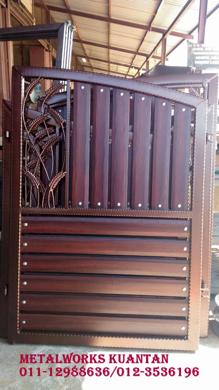 PINTU PAGAR ALUMINIUM + WROUGHT IRON