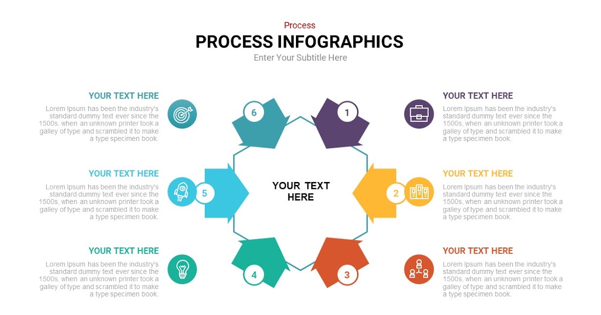 Best process infographic template for download