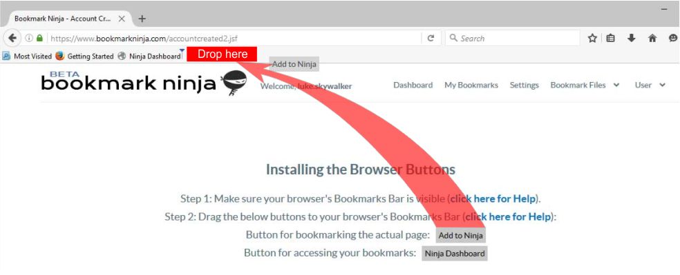 Bookmark Ninja: How to install the Browser Buttons (Bookmarklets) on a ...