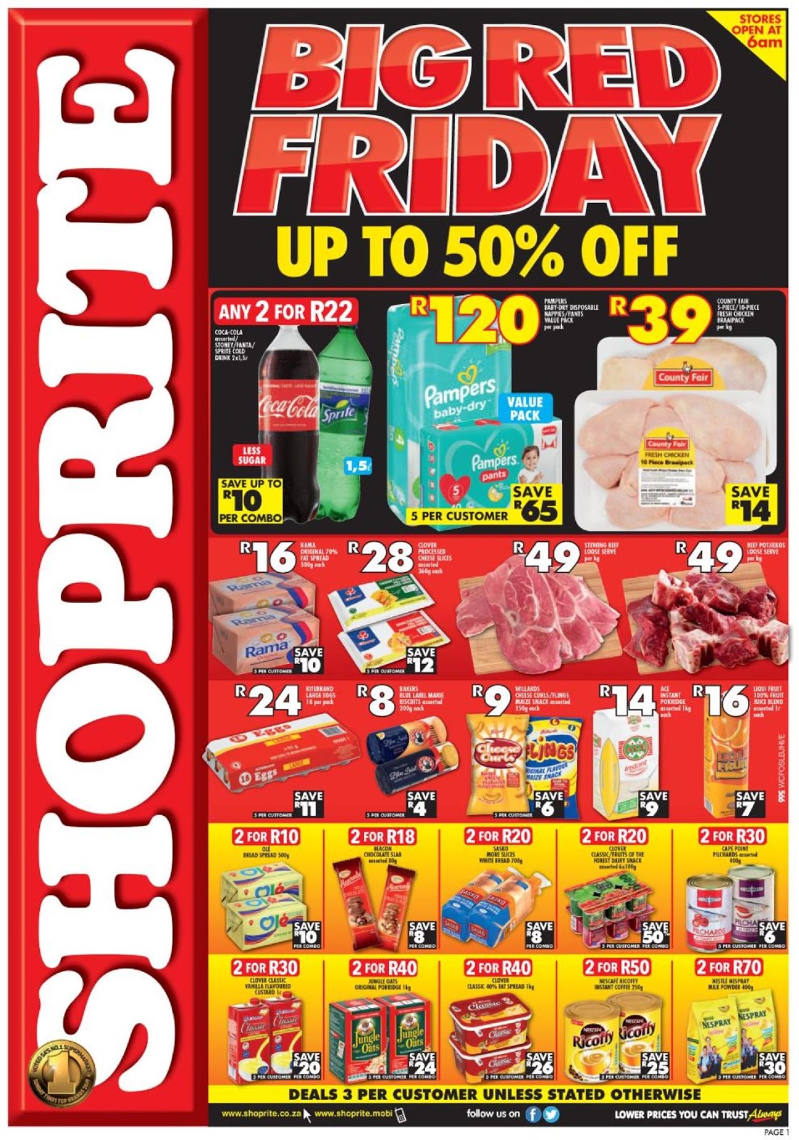 Western Cape Shoprite Big Red Friday 15 November 2019