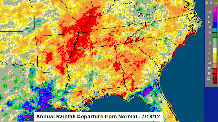 Mid-South drought conditions and the impacts of a lack of rainfall ...