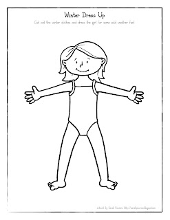 Sarah Pecorino Illustration: Printable: Winter Dress Up Girl