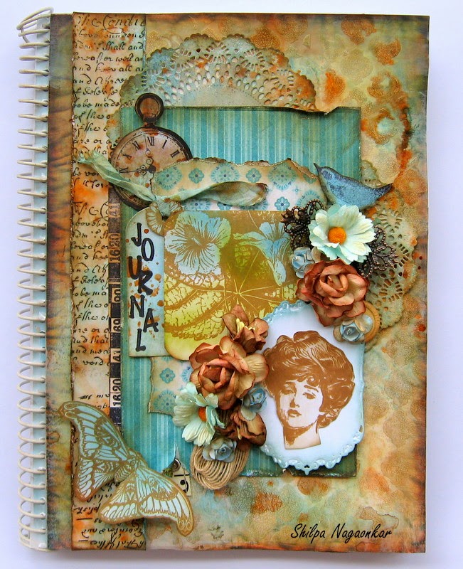 The Artistic Stamper Creative Team Blog: Layered Journal cover
